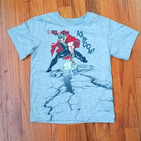 Marvel | Shirts & Tops | 3 Marvel Avengers Kids Thor Kaboom Tshirt ...